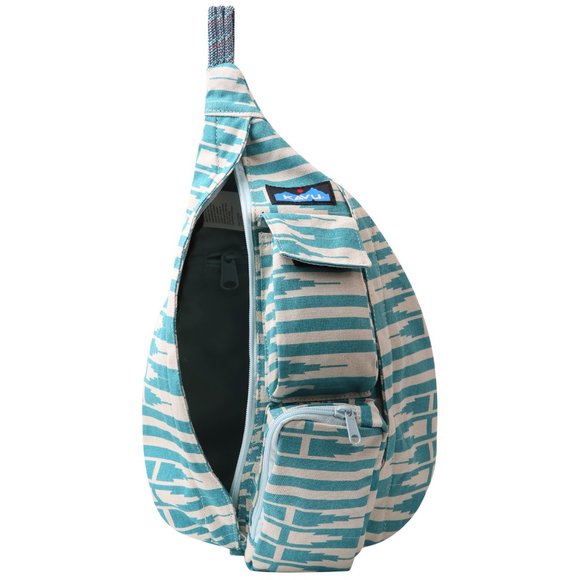 Kavu | Bags | Kavu Nwt Womens Whiteteal Skyline Ikat Mini Rope Sling ...